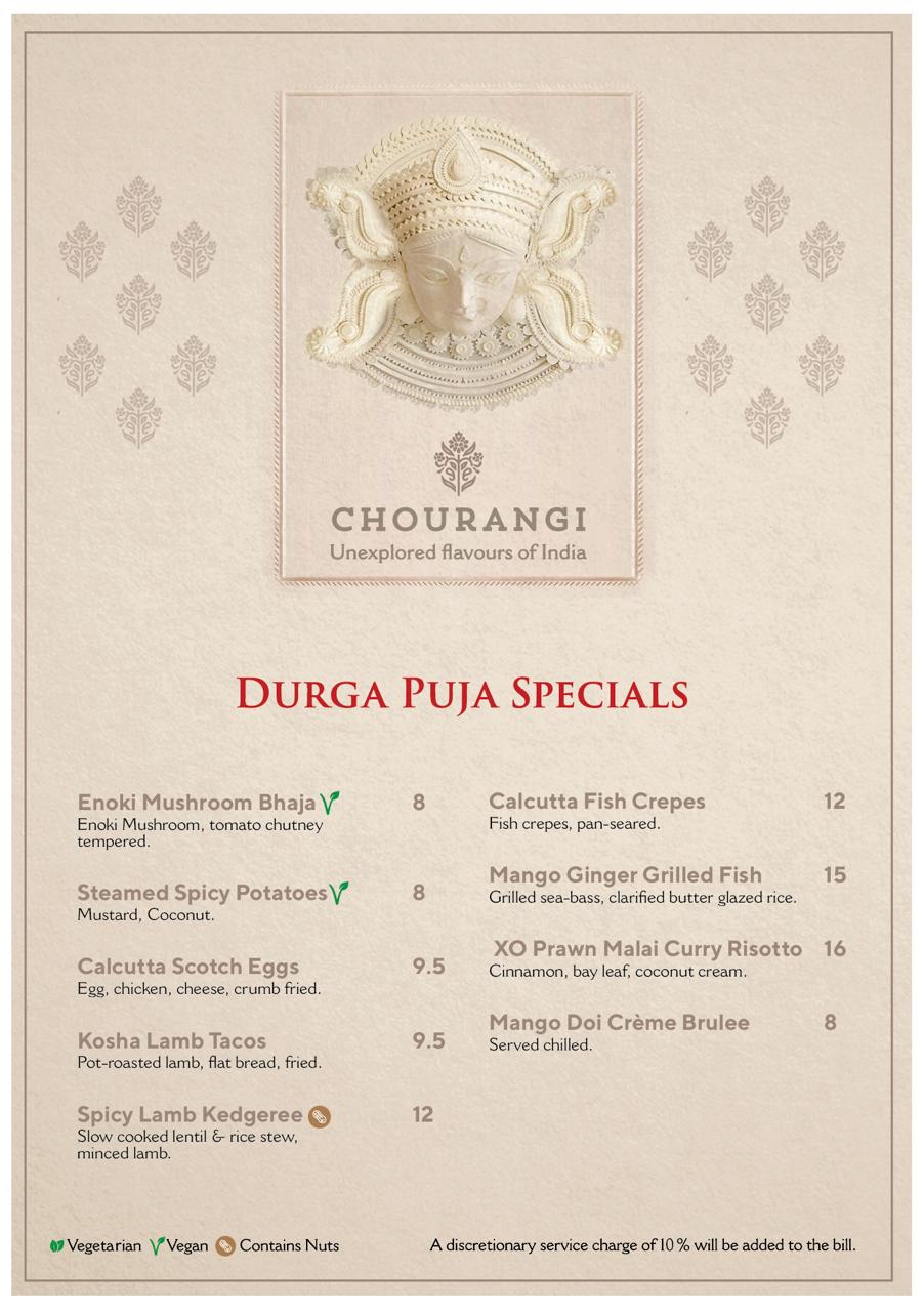 Menu | Chourangi